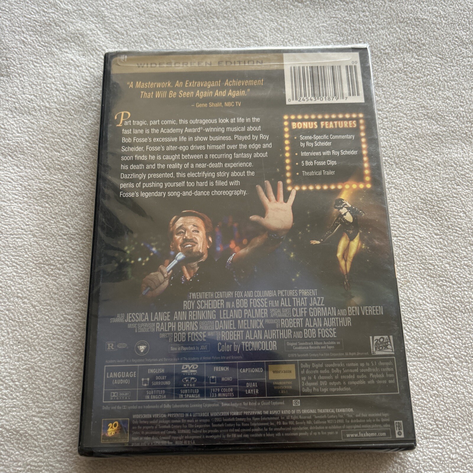 All That Jazz (DVD, 2003, Widescreen Edition) Brand New 24543018797| eBay