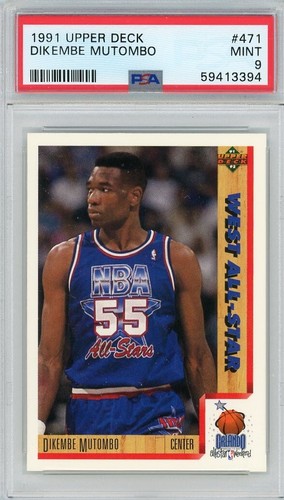 Dikembe Mutombo 1991 Upper Deck #471 PSA 9 ROOKIE ALL-STAR | eBay
