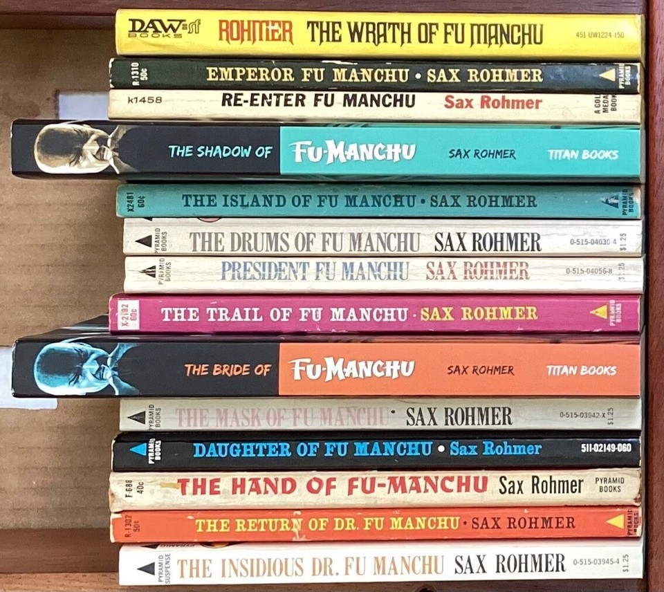 FU MANCHU~Complete 14 Book Sax Rohmer Collection~Most Vintage~Free ...