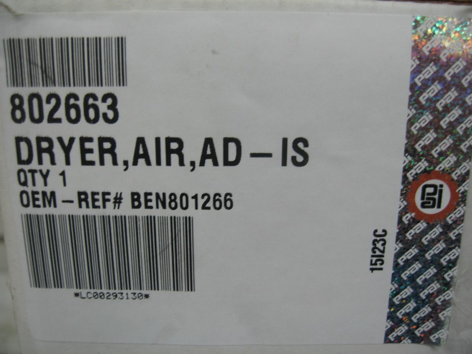 Bendix AD-IS Air Dryer PAI # 802663 Ref# 801266 5010696X 5010694 ...