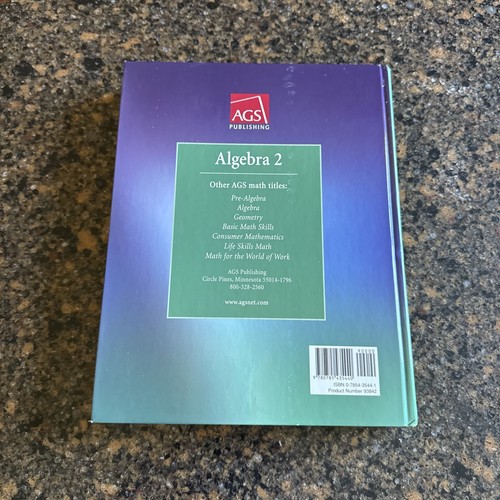 AGS: Algebra 2 Teacher's Edition Textbook American Guidance Service ...