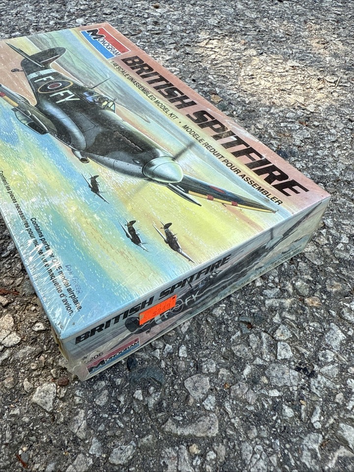 Monogram Model Kit British Spitfire Mark IX 1/48 #6801 - FACTORY SEALED ...