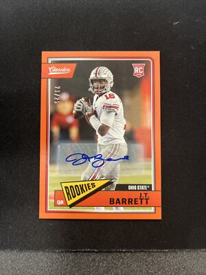 JT J.T Barrett 2018 Contenders RARE Classics /25 Auto Ohio State OSU ...
