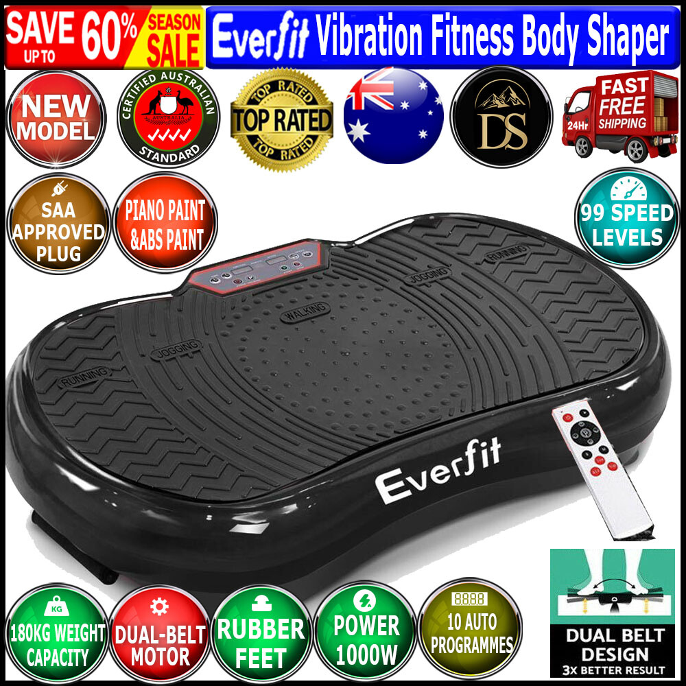 Everfit Vibration Machine Machines Platform Plate Vibrator Exercise Fit ...