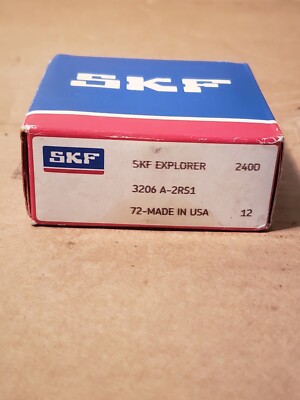 SKF Explorer 3206 A-2RS1 Double Row Angular Contact Ball Bearing ...