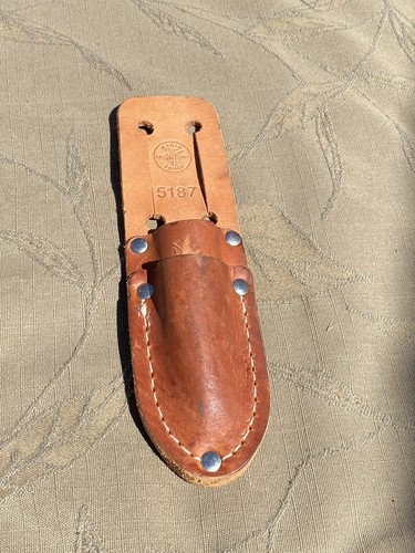 Klein Tools Leather Lineman 5187 Electrician Power 2 Pocket Belt | eBay