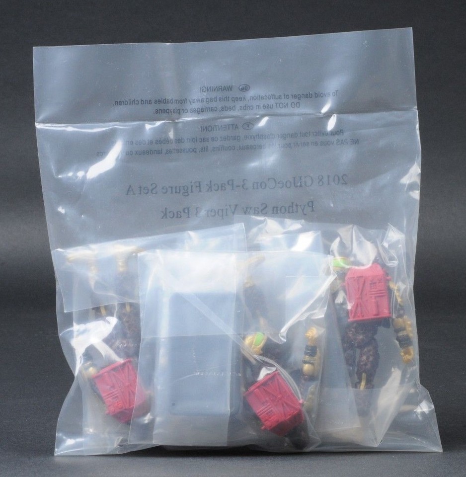 2018 GI Joe Con JoeCon Cobra Python Patrol Saw Viper 3 Pack Convention ...