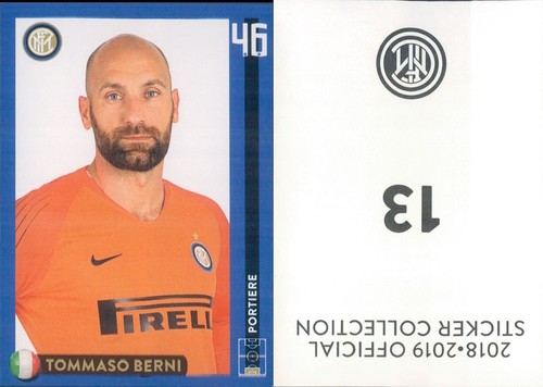 Official Sticker Figure Collection Inter 2018/19 N.13 - New | eBay