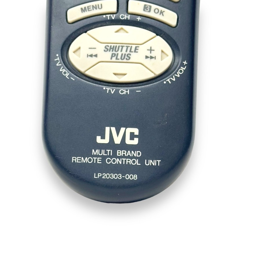JVC VCR Remote Control LP20303-008 HR-S3800U HR-S3900U HR-S3910U HR ...