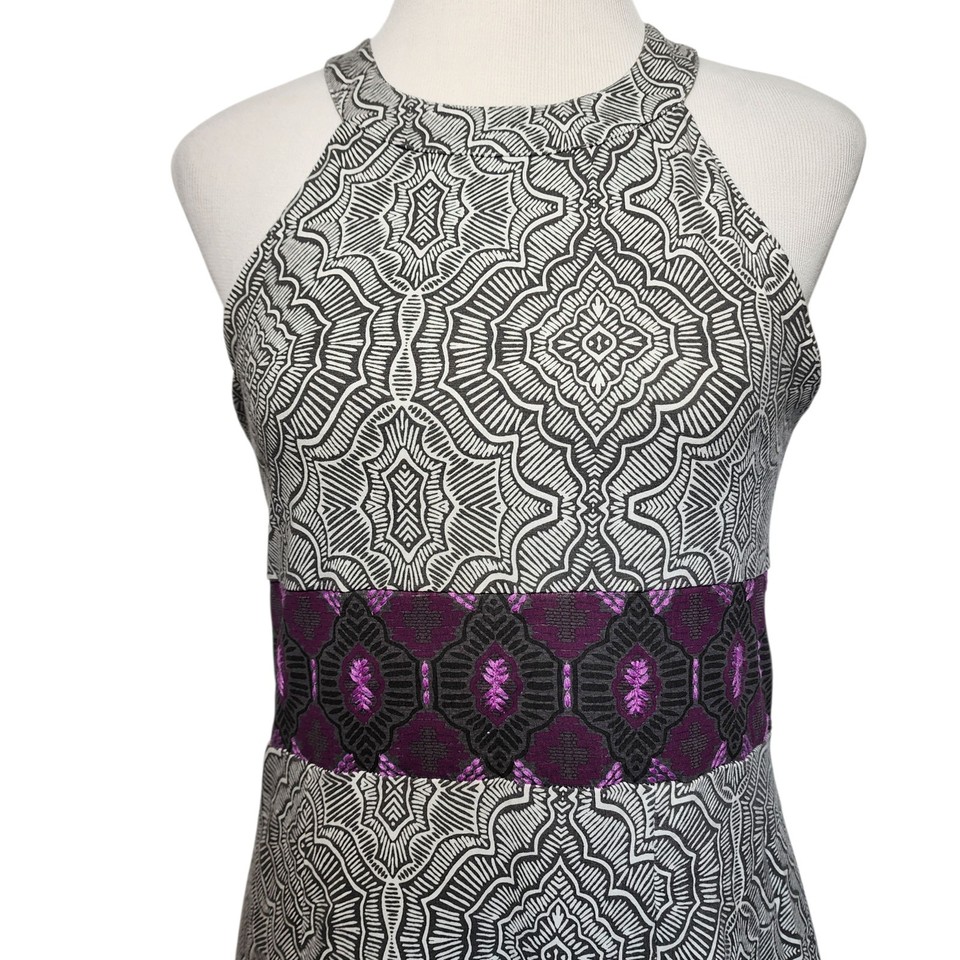 PrAna Womens Sz M Geometric Skye Boho Bra -Top Halter Maxi Dress 100% ...