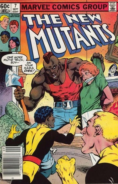 The New Mutants #7 Newsstand Variant (Marvel Comics September 1983) for ...