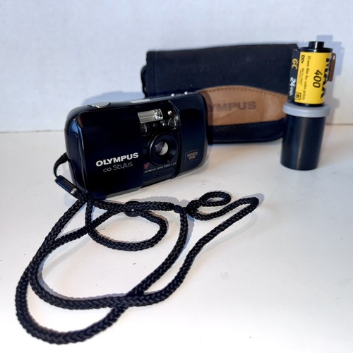 Olympus Infinity Stylus Quartz Date 35mm Point & Shoot Film Camera Case ...