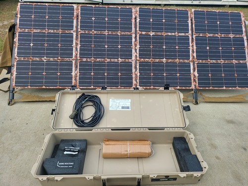 Nishati Portable Expedition Solar Array 420 Watt Military Surplus Free ...