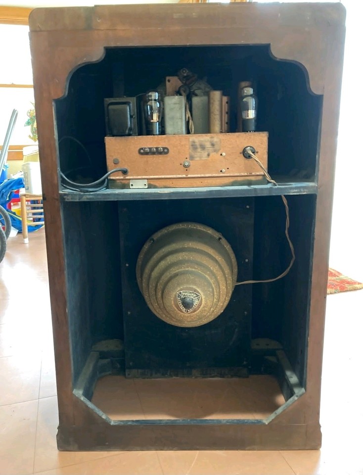 VINTAGE ZENITH ART-DECO TUBE CONSOLE RADIO 1930S 9S262 ☆FULLY RESTORED ...