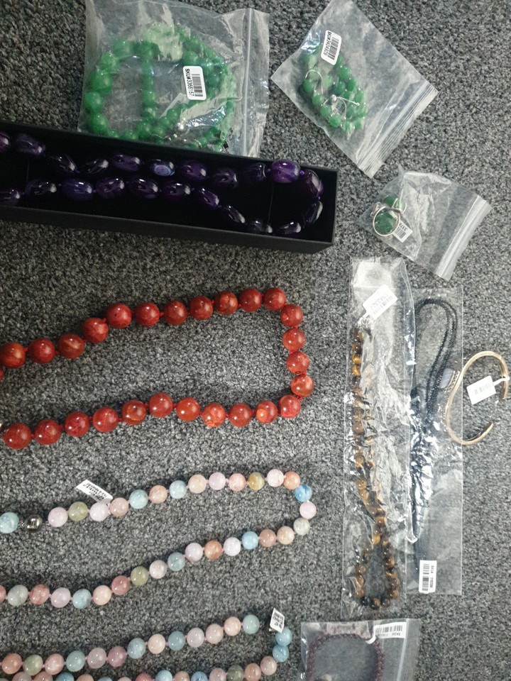 Tjc Job Lot All Brand New With tags BeadNecklace JadeBraceletRing ...