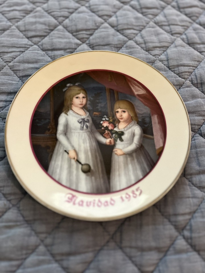 Jose Campeche, Hijas De Don Ramon De Castro Christmas Plate ‘85, Puerto ...