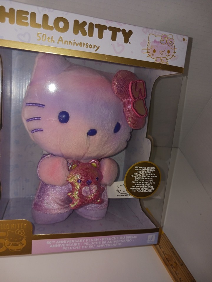 Hello Kitty 50th Anniversary 8" Plush & Teddy Bear Tiny Chum | eBay