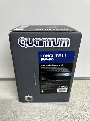 QUANTUM LONGLIFE 3 5W-30 C3 Fully Synthetic Engine Oil 5L VW AUDI SEAT ...