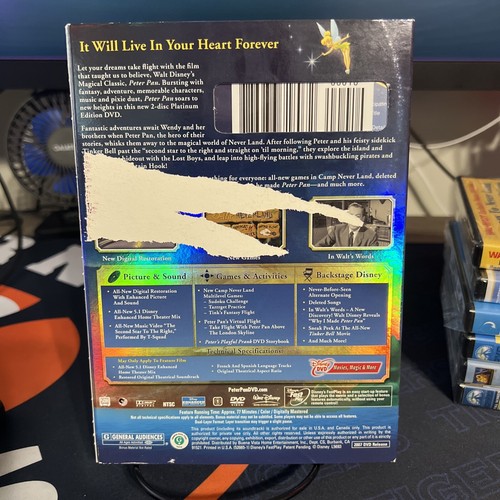 Peter Pan (DVD, 2007, 2-Disc Set, Platinum Edition) for sale online | eBay