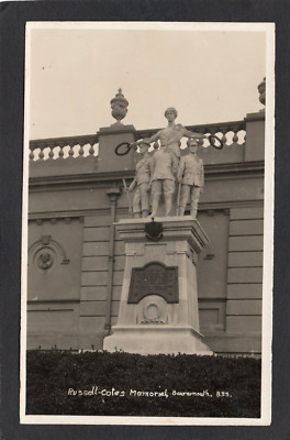 Postcard Bournemouth Dorset the Russell Cotes Memorial statue RP | eBay UK