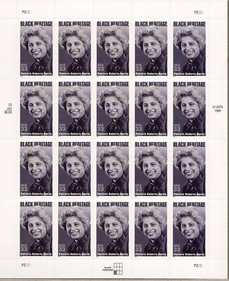 Patricia R. Harris Black Heritage Sheet of Twenty 33 Cent Scott 3371 | eBay