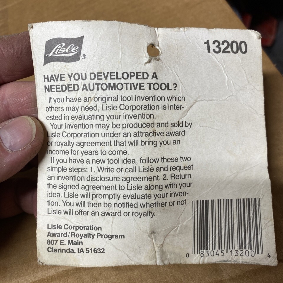 Lisle Tool, Oil Pressure Switch Socket, Part #13200, Made in USA | eBay