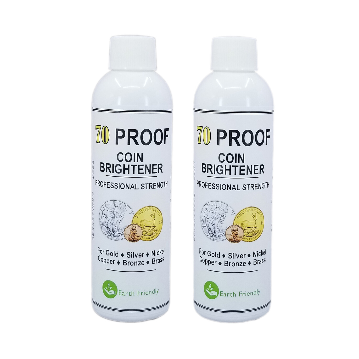 70 Proof Coin Brightener & Cleaner for Gold Silver Copper Bronze MS70 2 ...