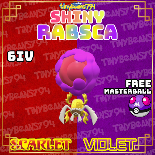 ⭐SHINY RABSCA⭐6IV⭐Pokemon Scarlet and Violet⭐ | eBay Australia