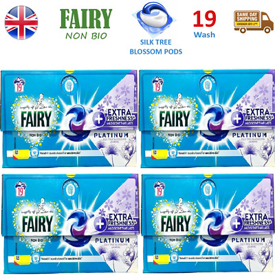Fairy Non Bio Pods For Laundry Clothes Silk Tree Blossom Jasmine 19W ...