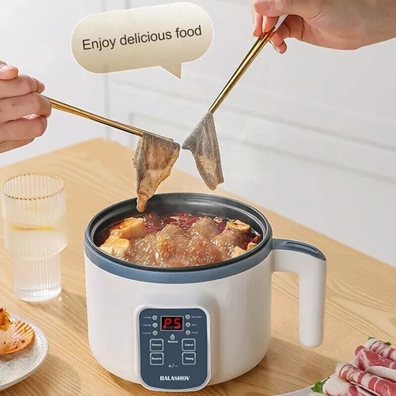 Smart Multi Cooker Steamed Electric Pot Food Cooking Double Layer LED ...