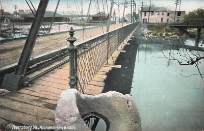 Petersburg, Virginia Postcard Pocahontas Basin Bridge About 1908 D4 | eBay