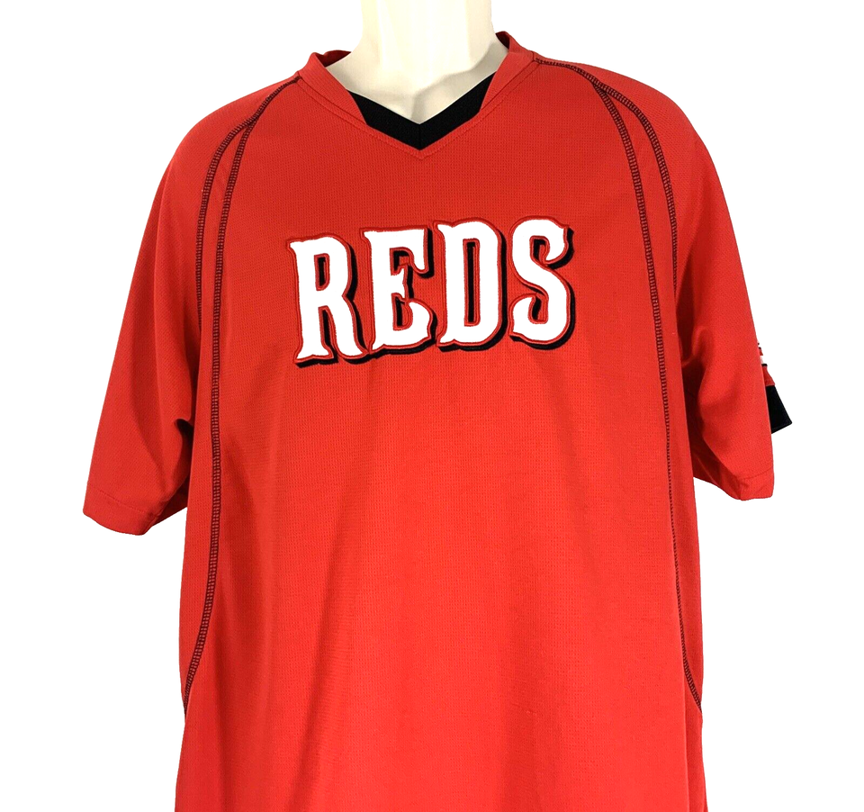 MLB Majestic Cincinnati Reds Jersey Men’s Medium Chest 38" Red | eBay