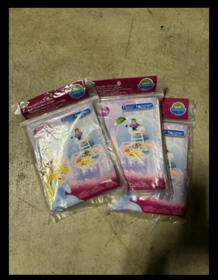 Disney Princess Floor Topper Mat Under High Chair Toddler Kids ...