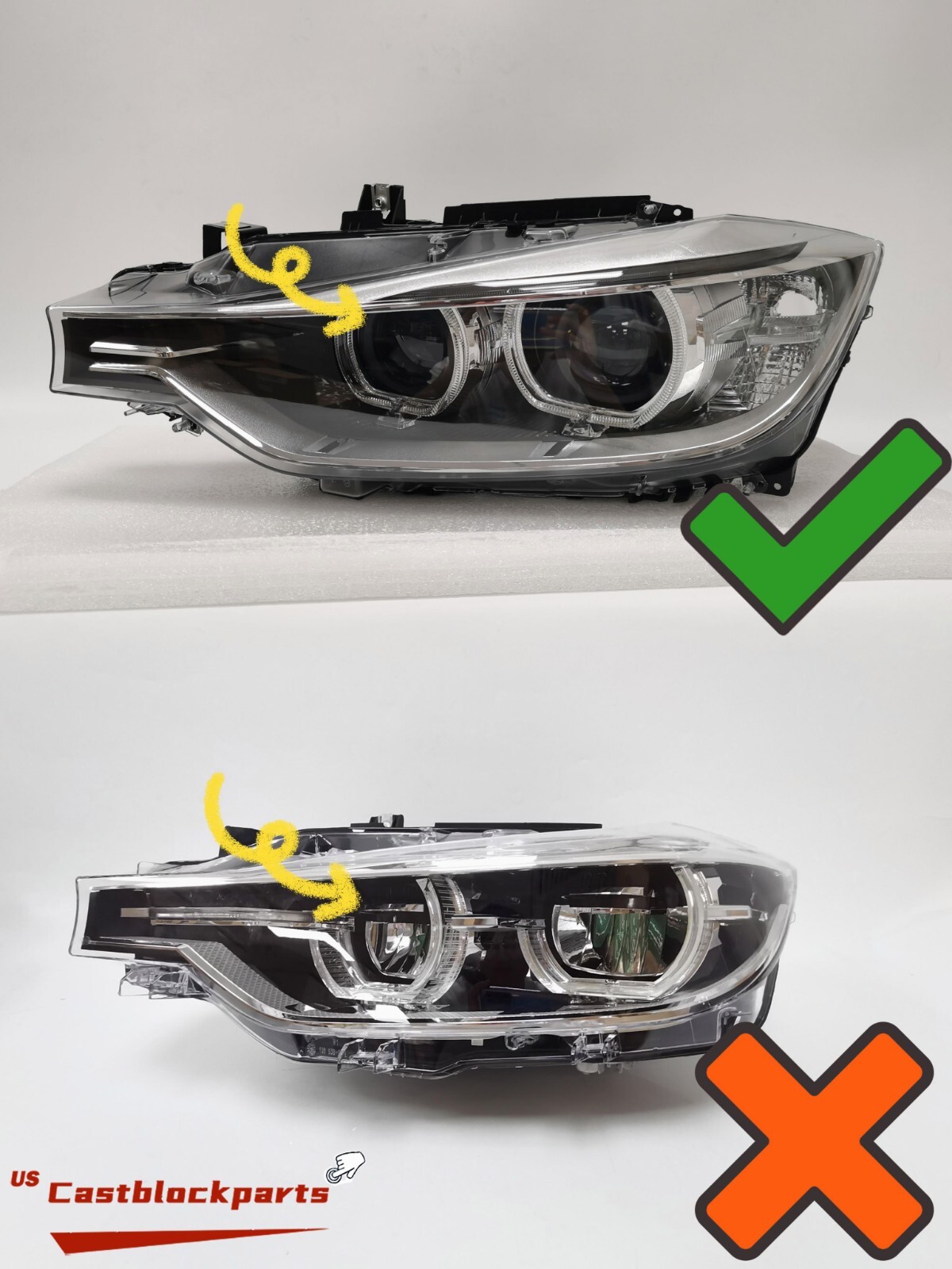 For 2011-2015 BMW 3 Series F30 F31 328i 335i Xenon Adaptive HID Left ...
