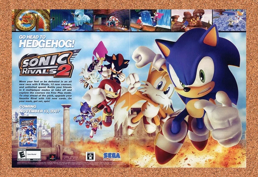 Sonic Rivals Logo Sonic Rivals 2 (PSP Essentials) SONY PSP