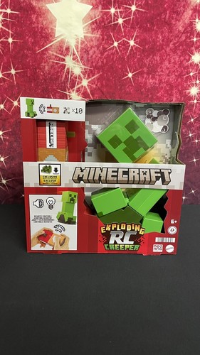 Minecraft Exploding RC Creeper Car Lights & Sounds with DLC Code Mattel ...