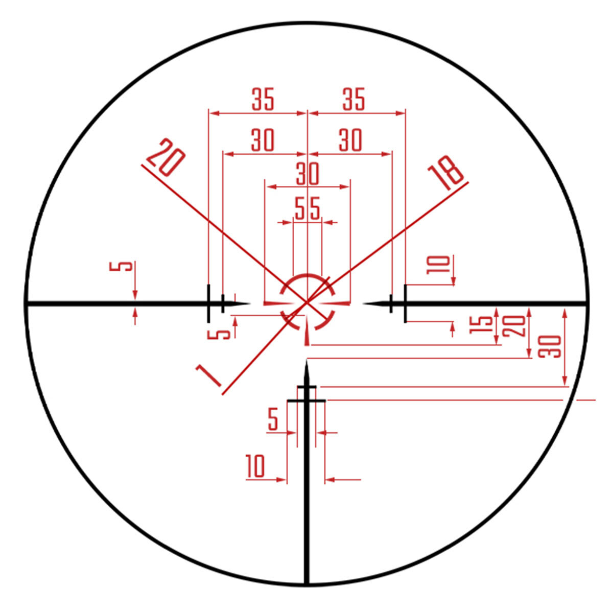 1-6X24 LPVO Rifle Scope Red & Green Illuminated Reticle w/ 30mm ...