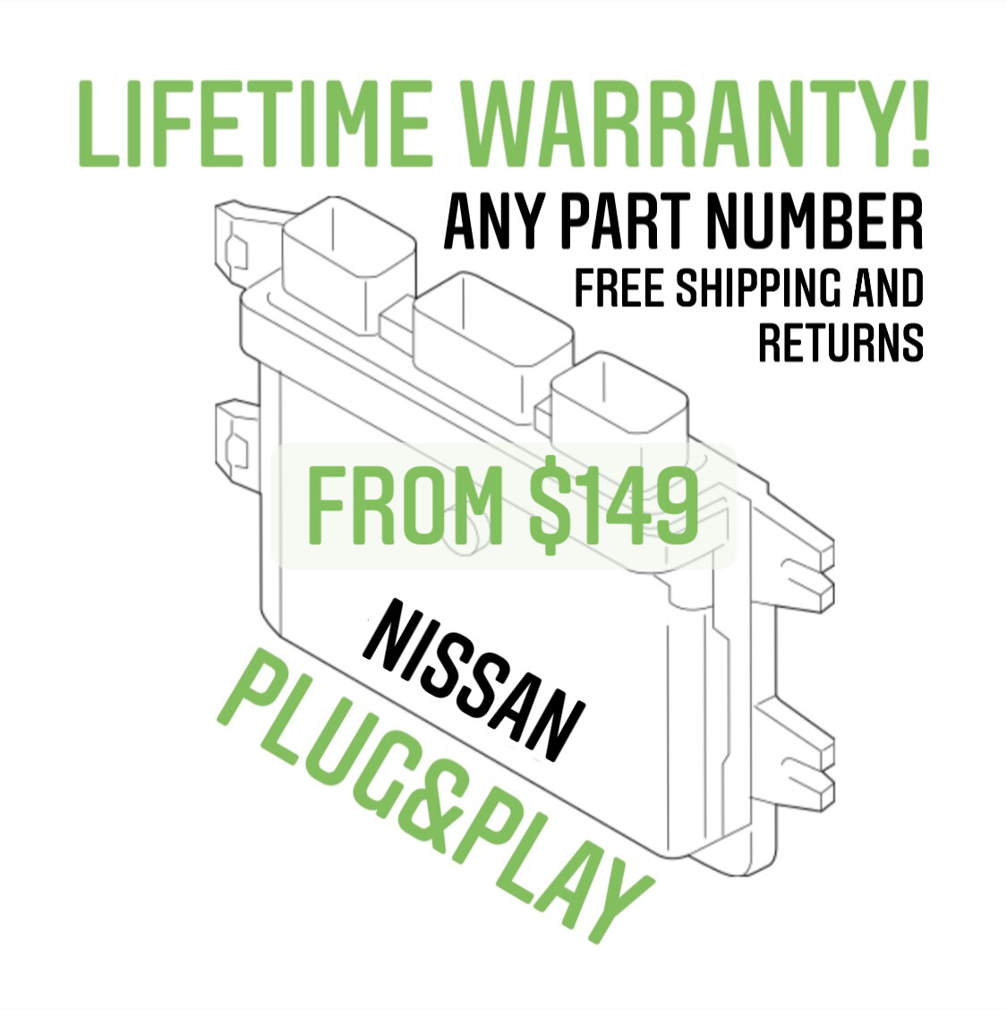 ENGINE COMPUTER FOR ANY 1990-2014 NISSAN PLUG & PLAY / PROGRAMMED ECU ...