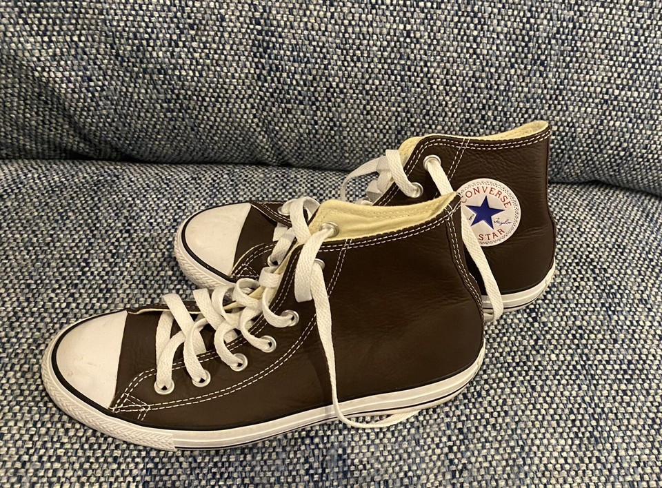 Converse Chuck Taylor All Star Brown Rare Leather Trainers 6 - Brand ...