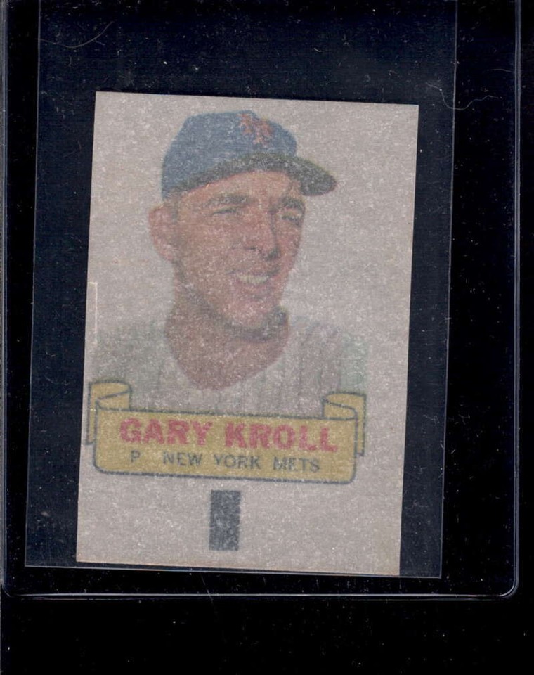 1966 Topps Rub-Offs #49 Gary Kroll EX/EX+ X3033896 | eBay