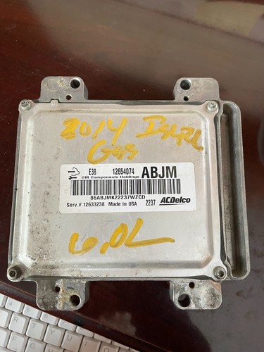 2014 ISUZU NPR NQR 6.0L GAS ENGINE CONTROL MODULE ECU ECM E38 12654074 ...