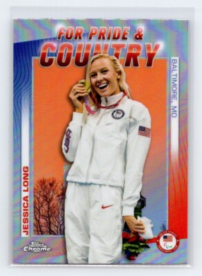 Jessica Long 2024 Topps Chrome U.S. Olympics #PC-13 For Pride and ...