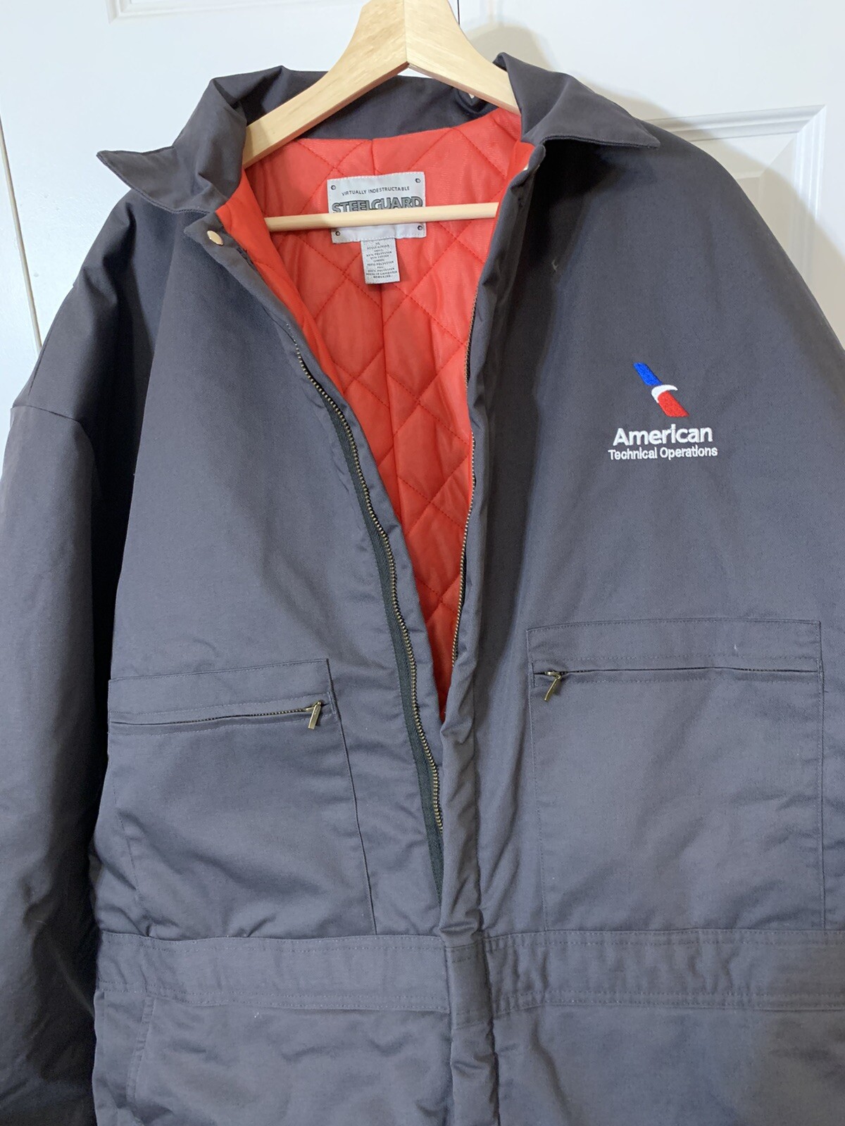 Steelguard American Airlines Work Wear Coveralls Mechanic Jumpsuit Sz ...