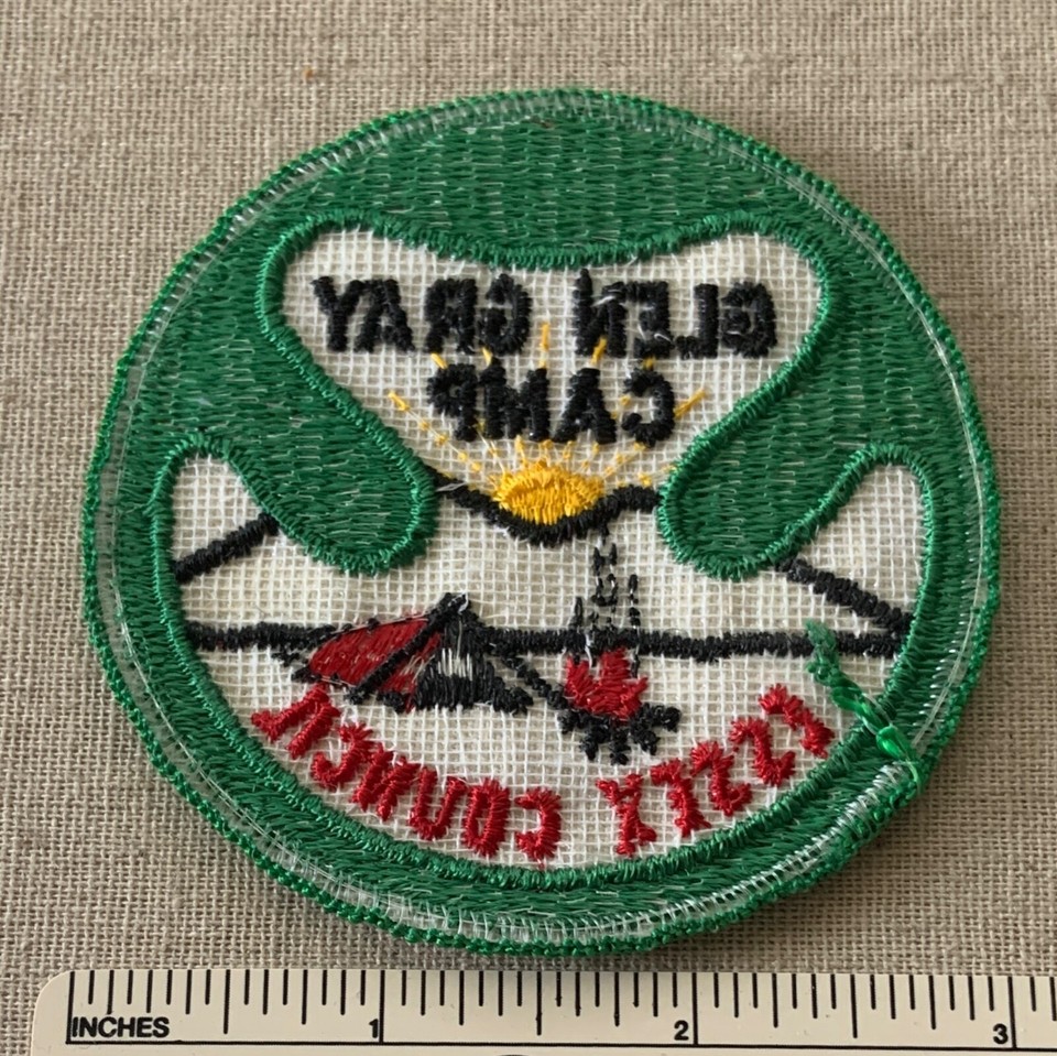 Vintage GLEN GRAY Boy Scout Camp PATCH BSA Essex Council Uniform Badge ...
