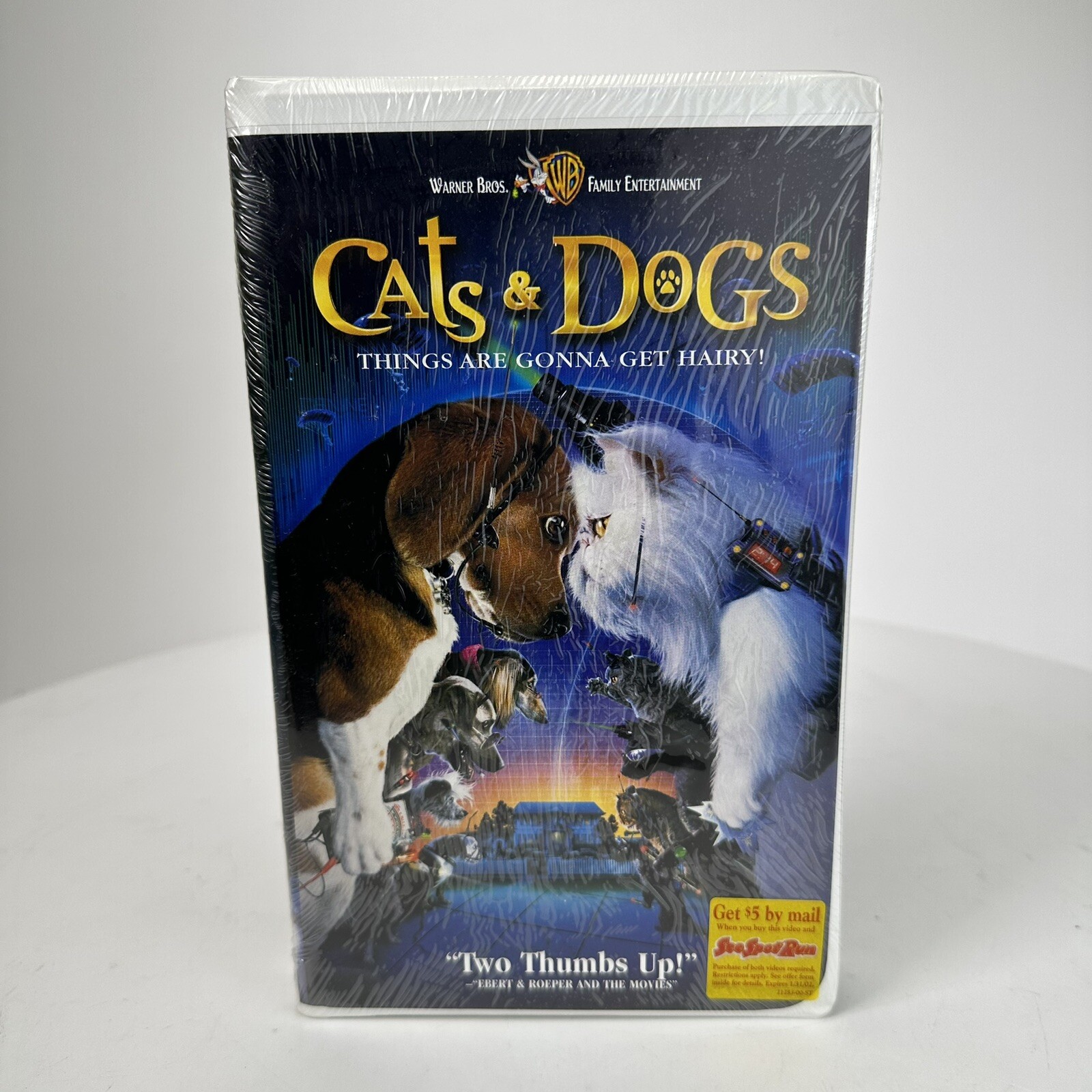 Cats And Dogs (VHS, 2001, Clamshell) New Sealed 85392125333 | eBay