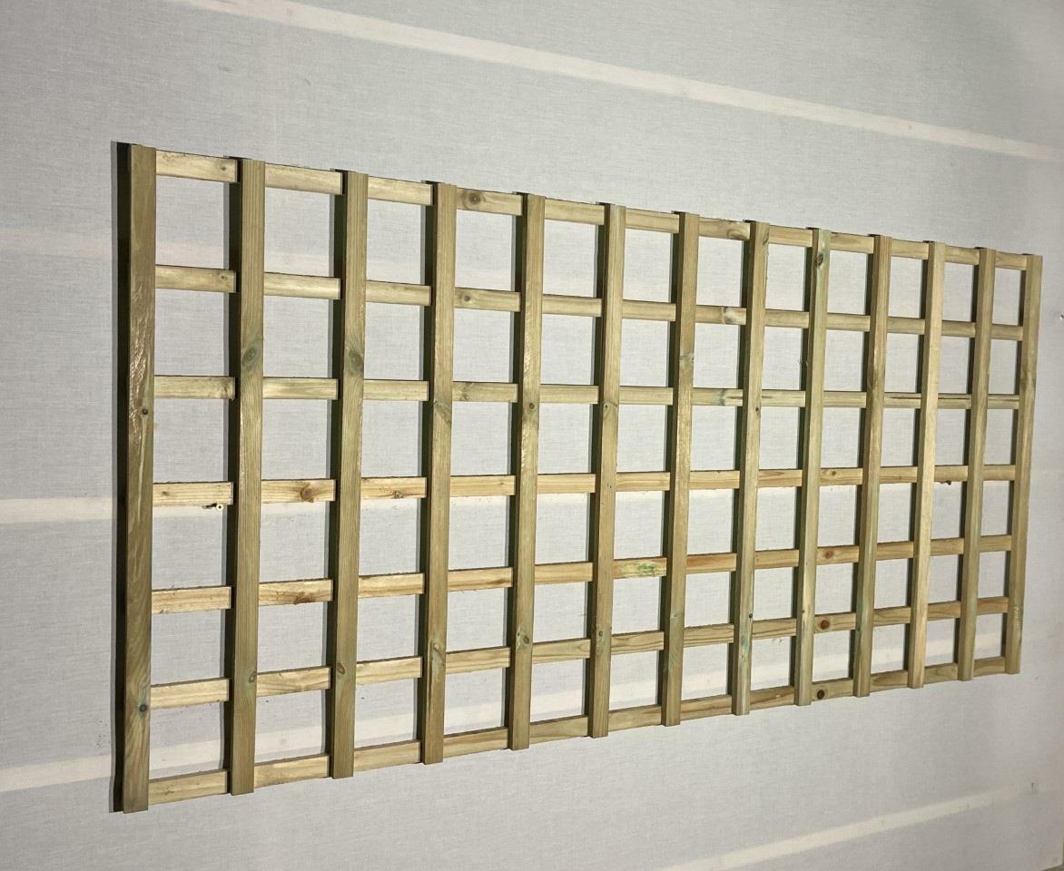 6x3 Heavy Duty Squared Trellis Fence Topper Lattice TREATED Wood | eBay