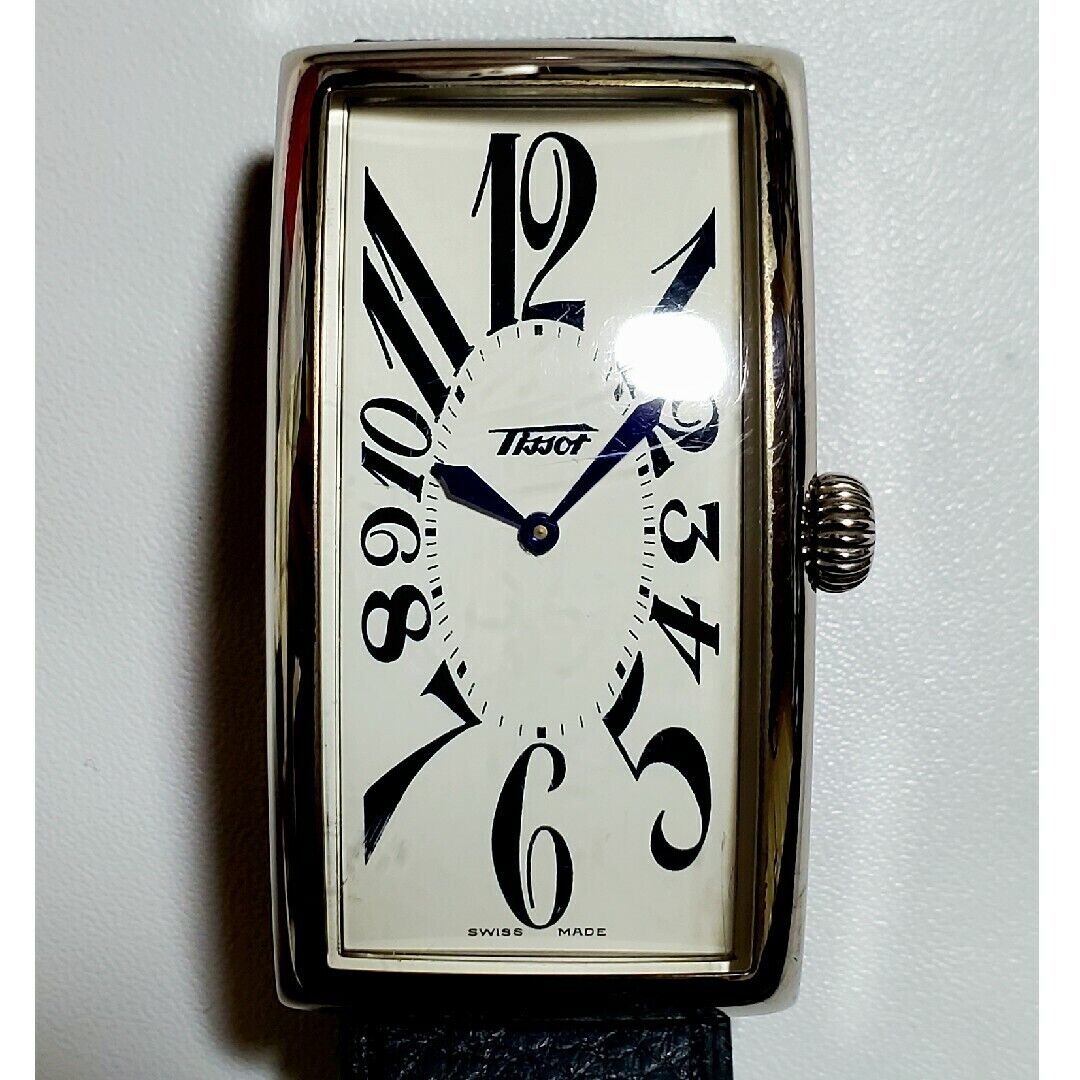 Tissot Banana Watch Z181 Gold Case Men's Quartz Used From Tissot Banana Watch Z181 Gold Case Men's Quartz Used From