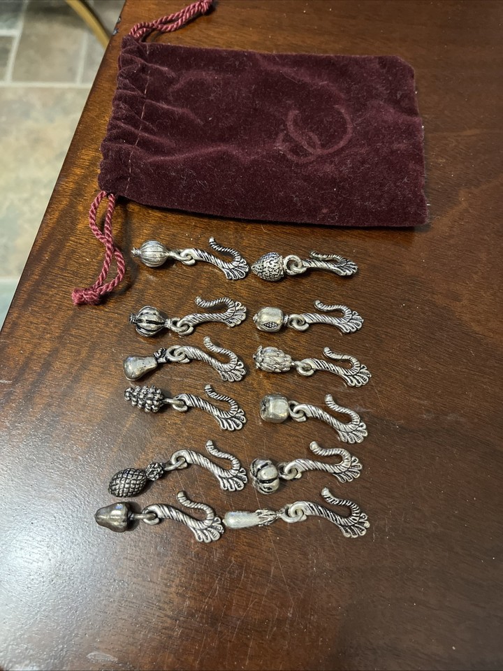 Weighted Metal Wine Charms Set 12 | eBay