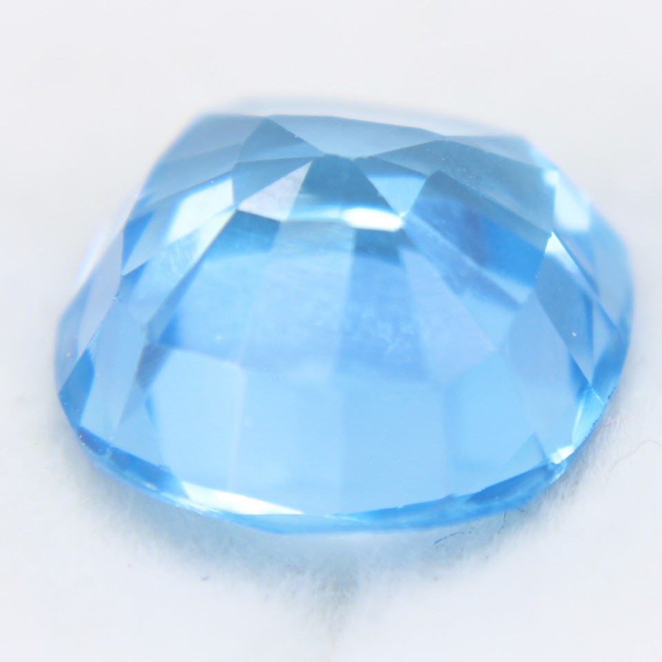 Natural Blue Zircon 7.80 Ct Cushion Cut Stunning Certified Loose ...
