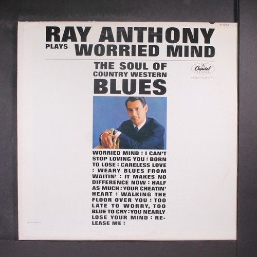 RAY ANTHONY: worried mind CAPITOL 12" LP 33 RPM | eBay
